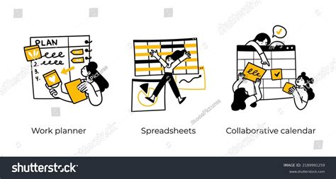 Productive Workflow Organization Abstract Business Concept Stock Vector