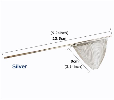 Badu Bg Цедка за коктейл бар Цедка с фина мрежа Конусовидна цедка от неръждаема стомана Премиум