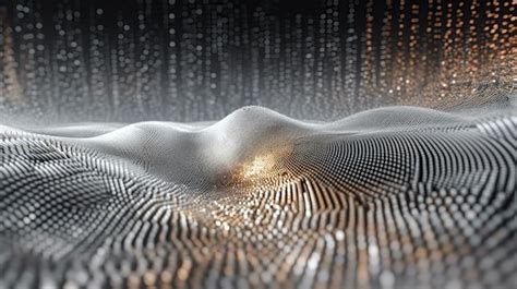 Premium Ai Image Data Information Visualization Moire Effect 3d