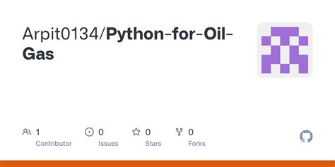 GitHub Arpit Python For Oil Gas