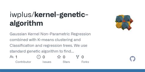 Github Iwpluskernel Genetic Algorithm Gaussian Kernel Non