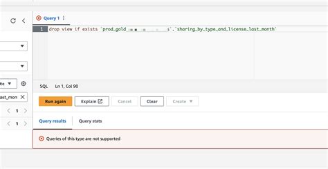 drop view query fails due to backticks · issue 220 · dbt athena dbt