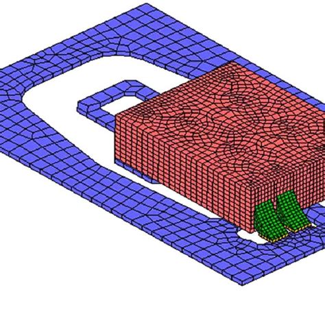 three dimensional finite element mesh of the sensor download