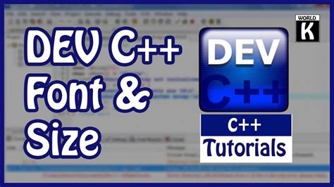 How To Change Dev C Editor Font Easily YouTube