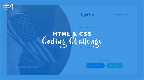 Html And Css Coding Challenge 4 Youtube