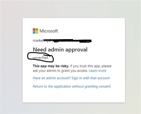 request for assistance need admin approval error microsoft qanda