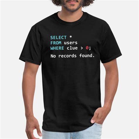 Sql T Shirts Unique Designs Spreadshirt