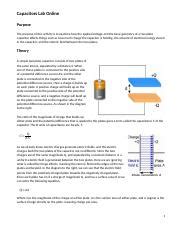 Understanding Capacitors How Voltage And Geometry Affect Course Hero