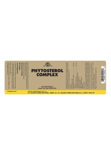 Solgar Phytosterol Complex 1000mg 100 Softgels Έλεγχος χοληστερόλης