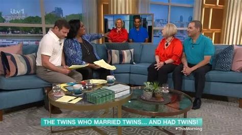 This Morning Hosts Stunned By Twins Who Married Twins And Gave Birth To