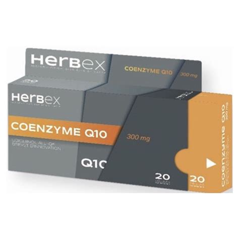 Herbex Coenzyme Q10 300mg 20 Gélules Mapara Tunisie