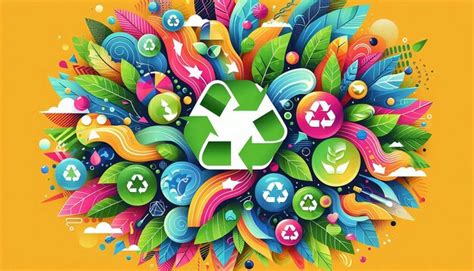 Recycling Conceptual Background Premium Ai Generated Image