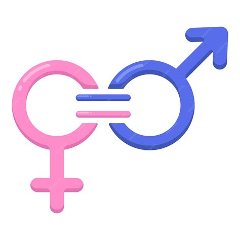 Signo De Igualdad De Género Vector Premium