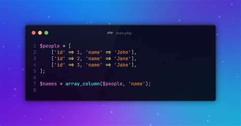 Tìm Hiểu Hàm Arraycolumn Trong Php Cú Pháp Công Dụng Và Ví Dụ Minh