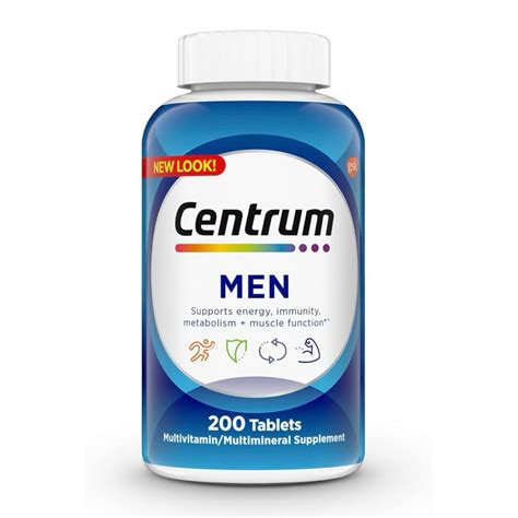 Centrum Men Multivitamin 200 Tablets Shopee Singapore