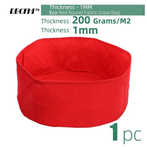 Badu Bg Rbcfhi 6 цвята 12 размера от 1 мм дебелина Кръгли чанти за отглеждане на плат Икономични
