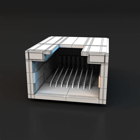 Computer Lan Port 3d Model