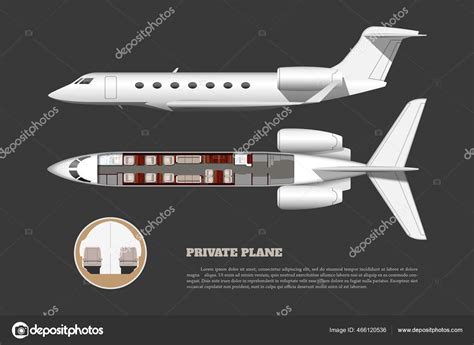 Jet Tekening Bovenaanzicht