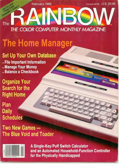 The Rainbow Trs 80 Color Computer Magazine Covers R 80sdesign
