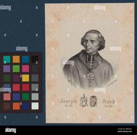 This Lithograph Of Joseph Fesch Produced Between 1839 And 1889 Was