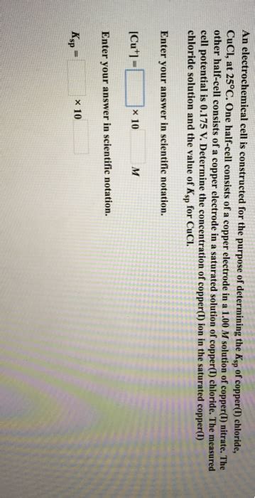 Solved Be Sure To Answer All Parts V Log K O Cell Chegg