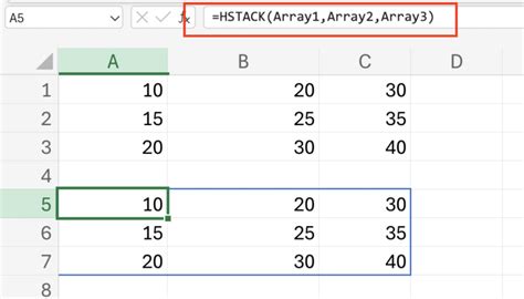 hstack function mastery combine arrays in excel sheets and python 2025