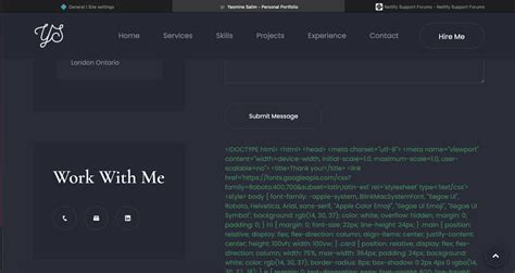 Forms Show Html Doctype Code After Submission Support Netlify