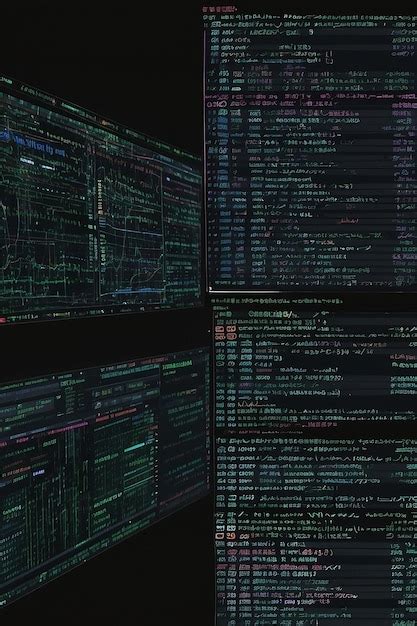 premium photo title futuristic linux terminal dynamic screen display