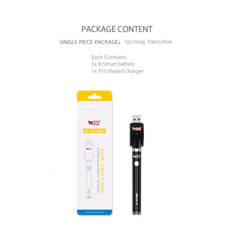 Yocan B Smart Battery With Charger Bc Smoke Shop