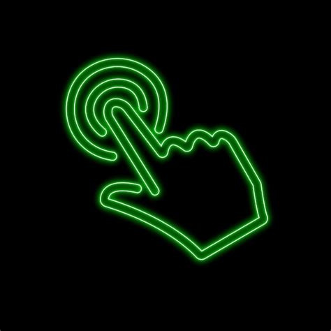 Premium Photo Neon Style Computer Cursor And Arrow Design Vector