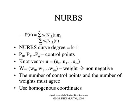 Ppt Non Uniform Rational B Spline Nurbs Powerpoint Presentation Free Download Id 1309765