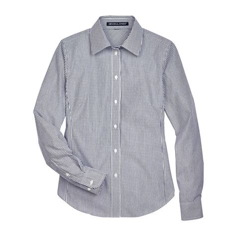 Devon And Jones Womens Crown Collection Banker E Woven Dress Shirt
