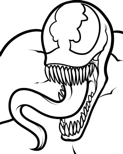 Dibujos De Venom Para Colorear Imprimir Para Niños