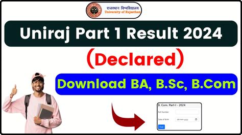 Uniraj 1st Year Result 2024 Declared Ba B Sc