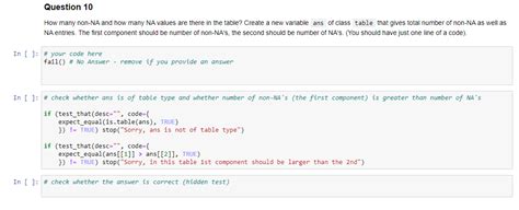 Solved Question How Many Non NA And How Many NA Values Chegg Com