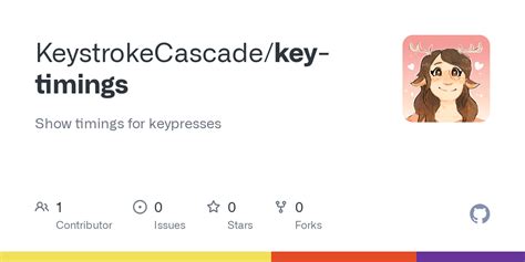 Github Keystrokecascadekey Timings Show Timings For Keypresses