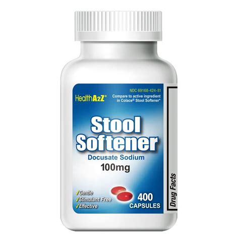 Healtha2z® Stool Softener Red Capsules Docusate Sodium 100mg