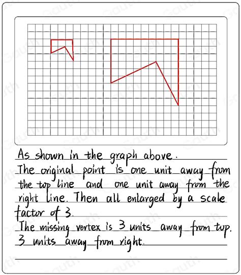 Solved The Shape Below Is Enlarged By A Scale Factor Of 3 Three Sides