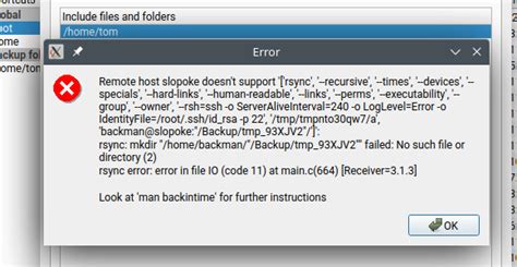 Error Saving Configuration · Issue 1365 · Bit Teambackintime · Github