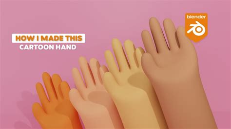 Create A Simple Cartoon Hand Blender 3d Tutorial Youtube