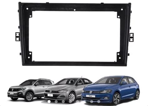 Moldura Polo Virtus T Cross Nivus Taos 2 Din 9 E 7 Polegadas Frete Grátis