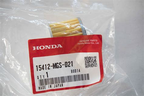 15412-MGS-D21. ELEMENT, OIL FILTER - buy | OEM spare parts from ...