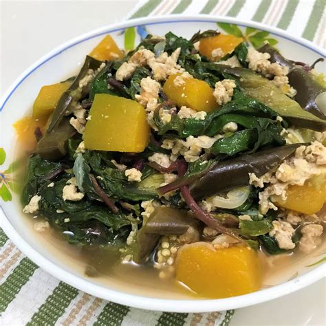 Alugbati Kalabasa Talong With Giniling
