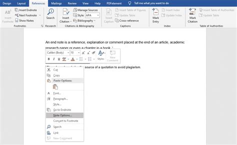 How To Change The Layout And Formatting Of Endnotes In Microsoft Word