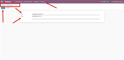 4 configuring of odoo outgoing connection ventortech