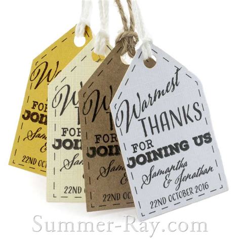 Personalized Portrait Little Arrow Warmest Thanks For Joining Us Favor
