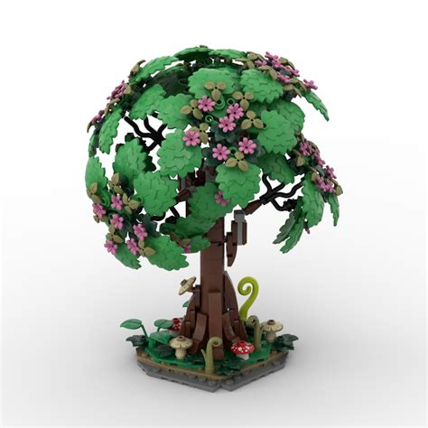 Lego Moc Fantasy Oak Tree Moc By Zanmocs Rebrickable Build With Lego