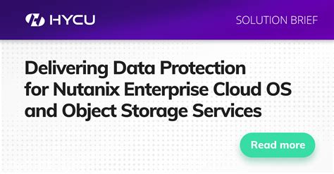 Nutanix Enterprise Cloud Object Storage Solutions HYCU HYCU Blog