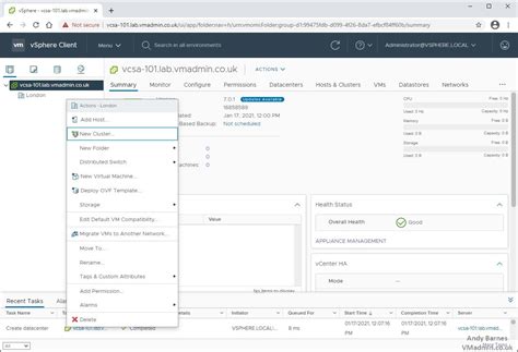 Vsphere 7 U1 Part 3 Creating A Datacenter Hadrs Cluster And