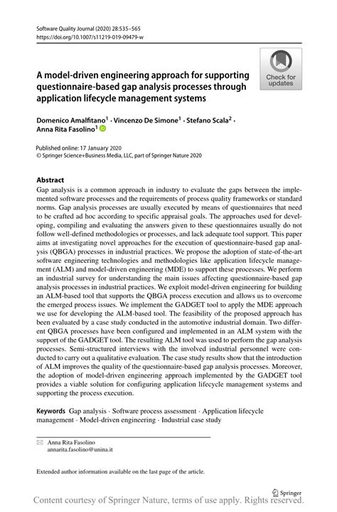 A Model Driven Engineering Approach For Supporting Questionnaire Based